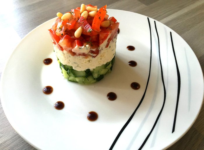 Duo de Concombre et Tomate au tartare :: Les Recettes de Sylvie